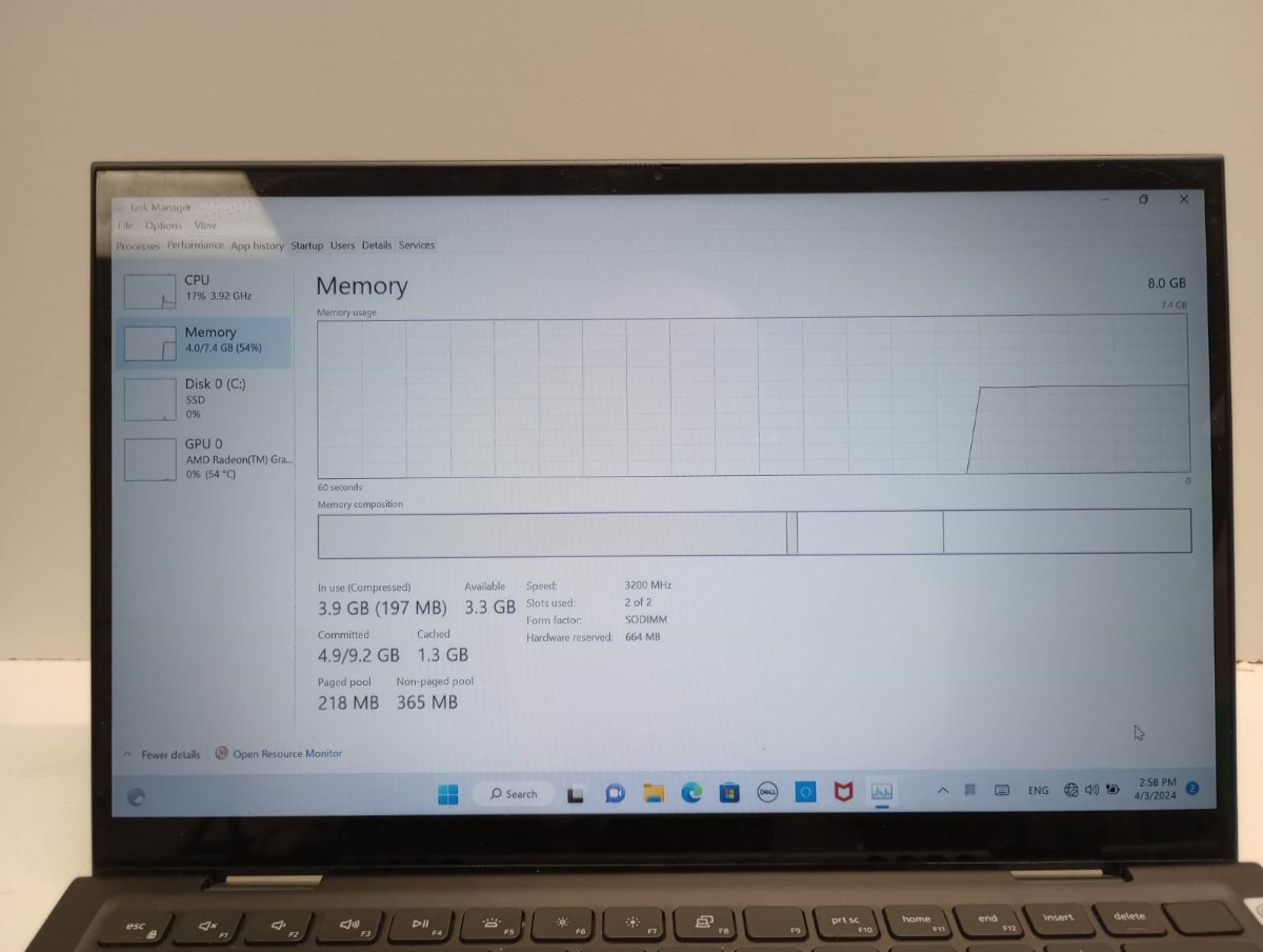DELL INSPIRON 14 WINDOWS 11 8GBRAM @ RYZEN 5 5500U 256GBSSD 2 IN 1 Good ...