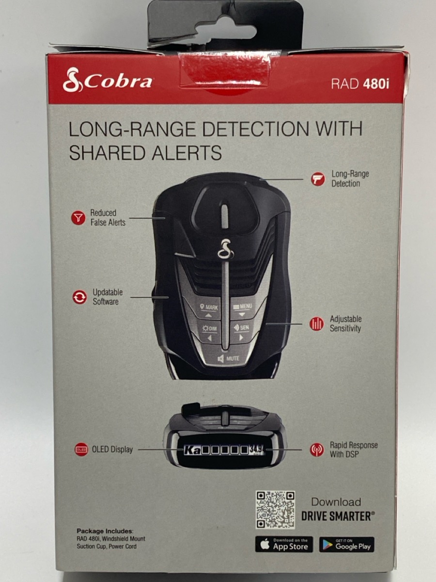 COBRA ELECTRONICS RAD 480INEW COBRA RAD 480I RADAR/LASER DETECTOR Brand ...