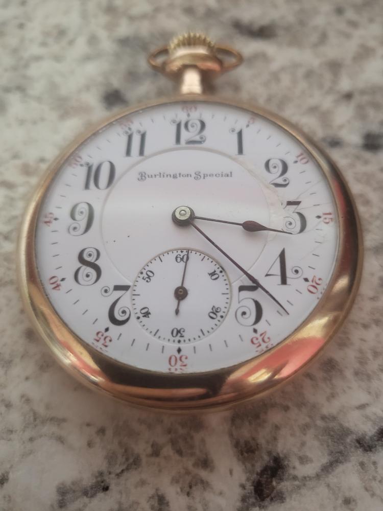 BURLINGTON WATCH CO. Pocket Watch MODEL 9 Like New | Buya