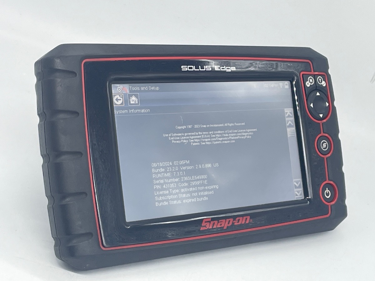 SNAP ON SOLUS EDGE SCANNER EESC320 DIAGNOSTIC SCANNER Good | Buya