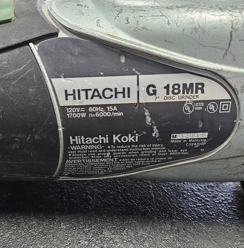 HITACHI M850393 MEGA DISC GRINDER Very Good | Pawn 1 | Spokane | WA