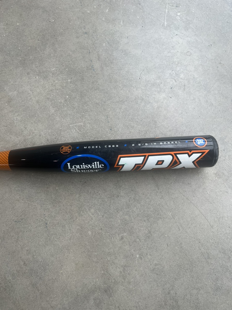 LOUISVILLE SLUGGER BASEBALL BAT TPX 3OZ 2 5/8 IN BARREL 33IN Very Good ...