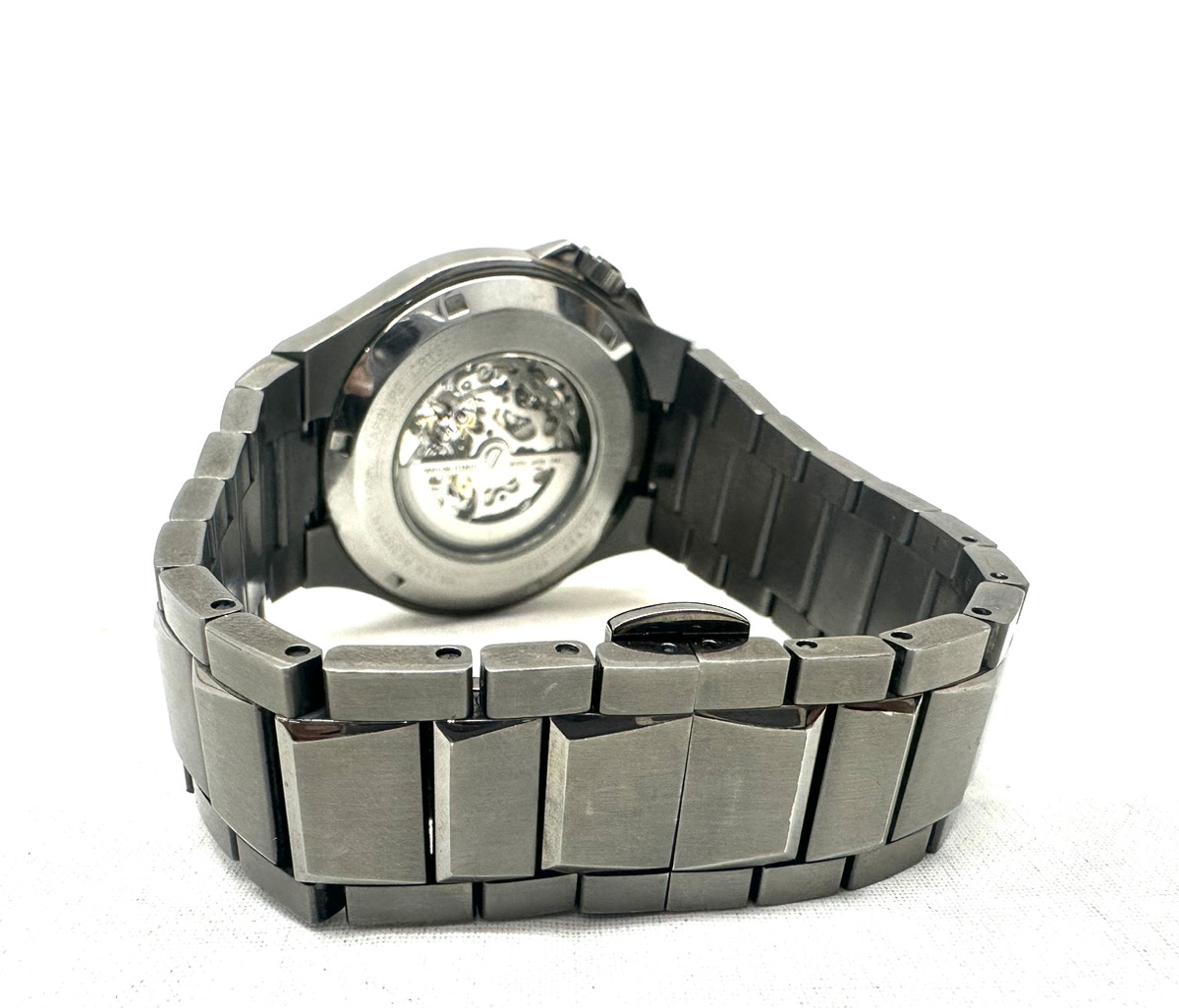 Bulova Maquina Automatic Watch in Gunmetal Stainless Steel! Good | Buya