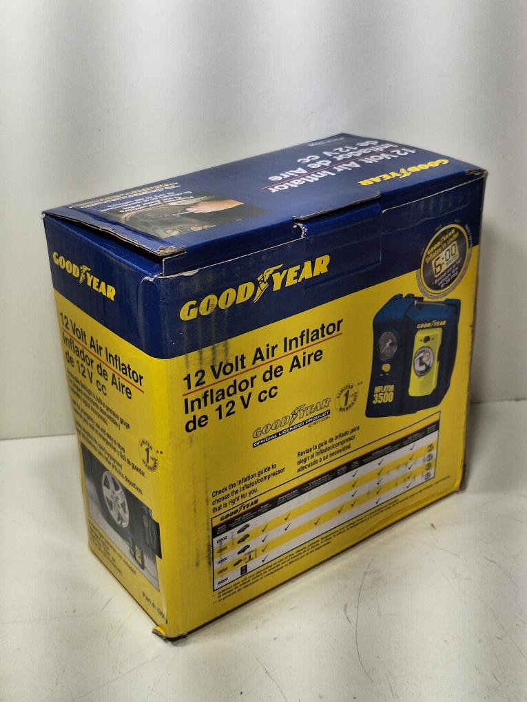 Goodyear I3500 12-Volt Tire Inflator with Removable Light Like New ...