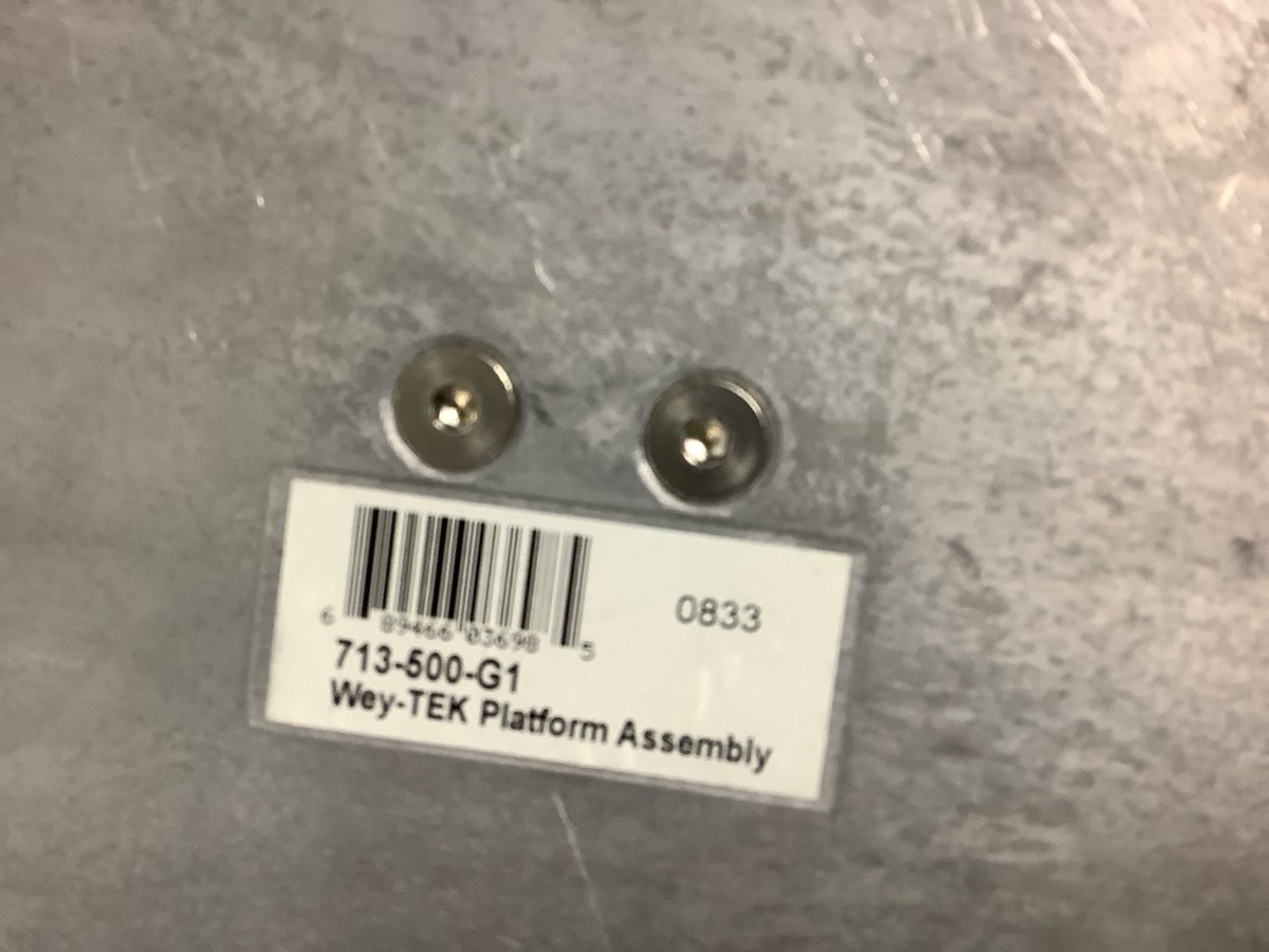 INFICON WEY-TEK REFRIGERANT CHARGING SCALE 713-500-G1 PLATFORM ASSEMBLY ...