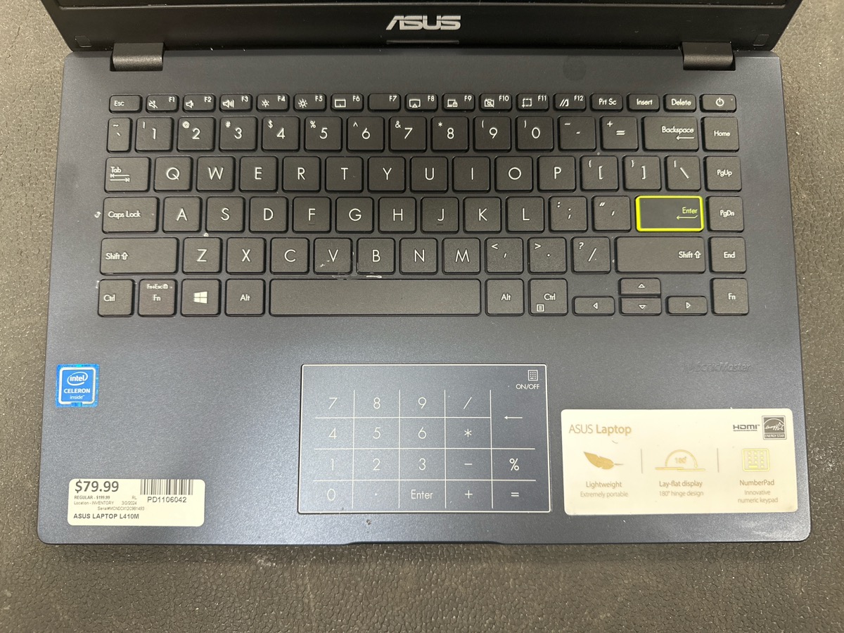 ASUS L410M LAPTOP - SOLD AS-IS / FOR PARTS ONLY For parts or not ...