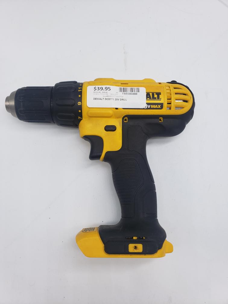 DEWALT DCD771 20V DRILL Very Good | Buya