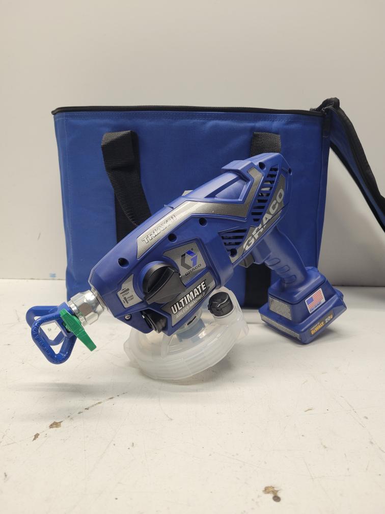 GRACO AIRLESS PAINT SPRAYER KIT W/BATTERIES - MODEL 17N164 - Very Good ...