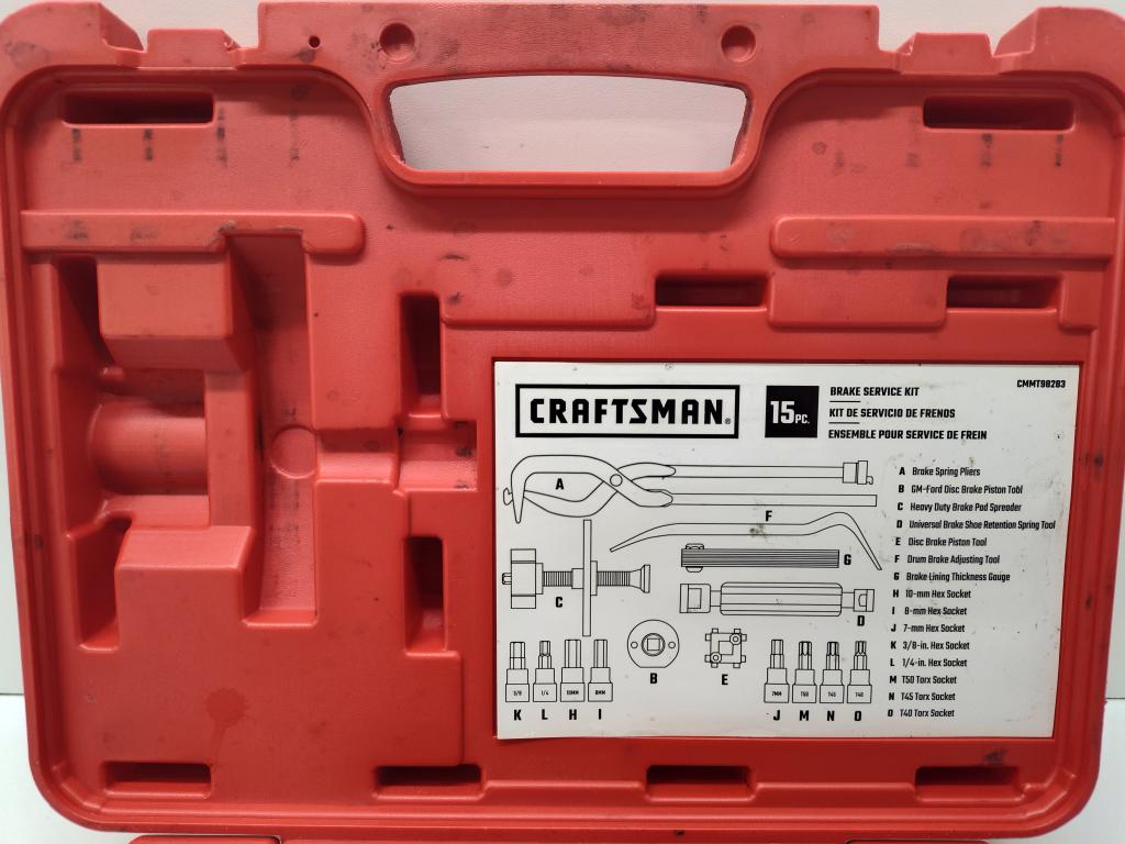 CRAFTSMAN 15-PC BRAKE SERVICE SET Good | Pawn 1 | Spokane | WA