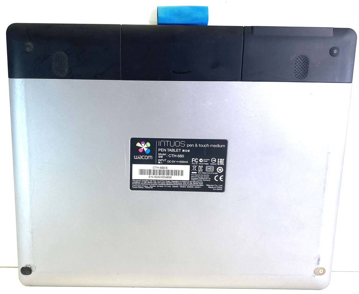 WACOM: (MODEL INTUOS), [SERIAL NUMBER 5DAH004858], {MOUSE PAD}, *BLACK ...