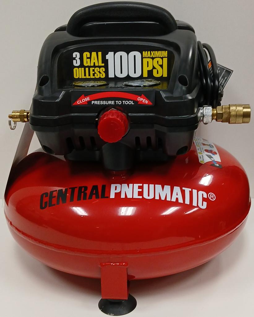 Central Pneumatic 3 Gal Air Compressor