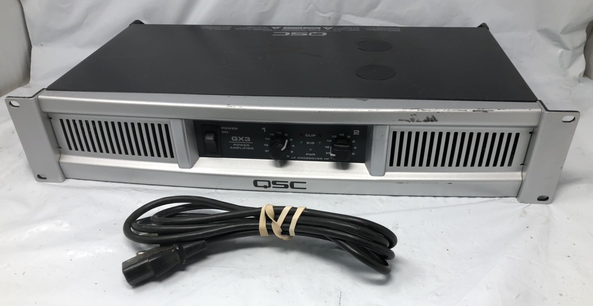 QSC Audio GX3 425 Watt Two Channel Stereo Power Amplifier Corded Very ...