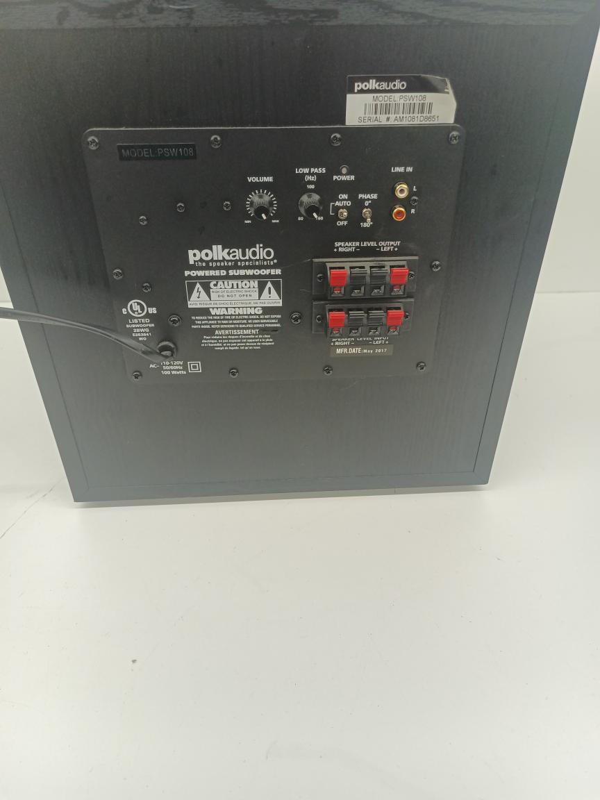 POLK AUDIO PSW108 Very Good | Pawn 1 | Spokane | WA