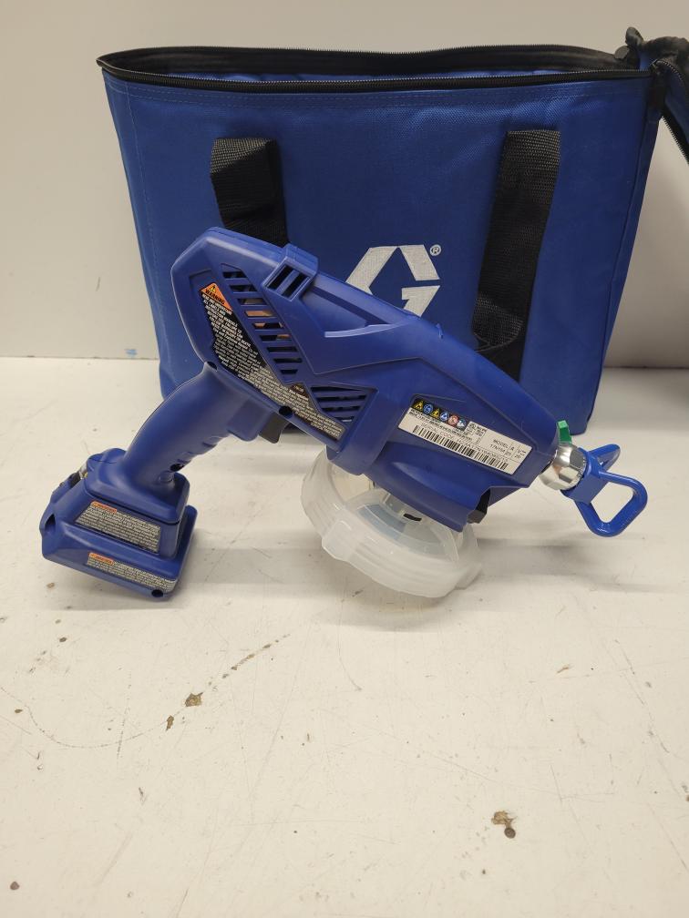 GRACO AIRLESS PAINT SPRAYER KIT W/BATTERIES - MODEL 17N164 - Very Good ...