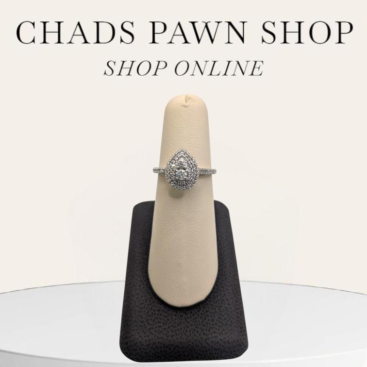 Lady's Diamond Engagement Ring 32 Diamonds .35 Carat T.W. 10K White ...