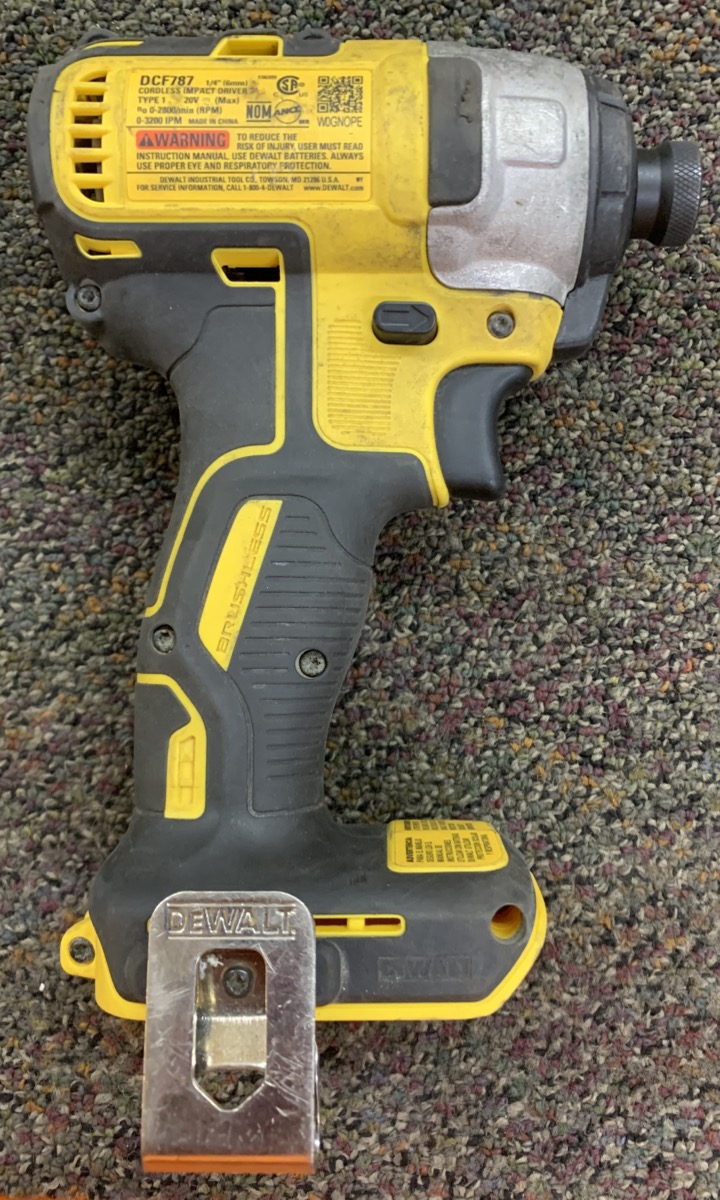 Dewalt DCF-787 20v Max Brushless 1/4" Impact Driver Tool Good | Pawn ...