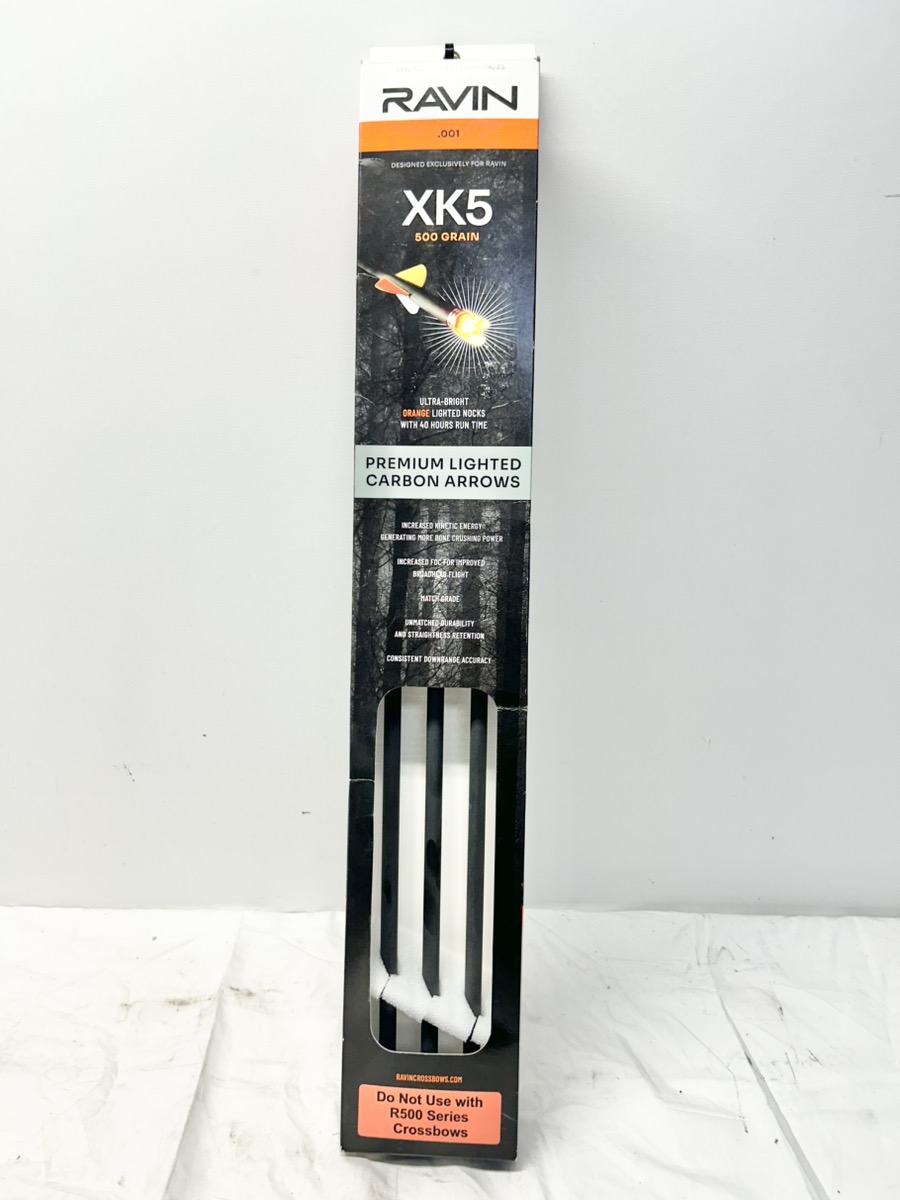ARCHERY OTHER RAVIN XK5; SETS OF3 PREMIUM LIGHTED CARBON ARROWS Brand ...