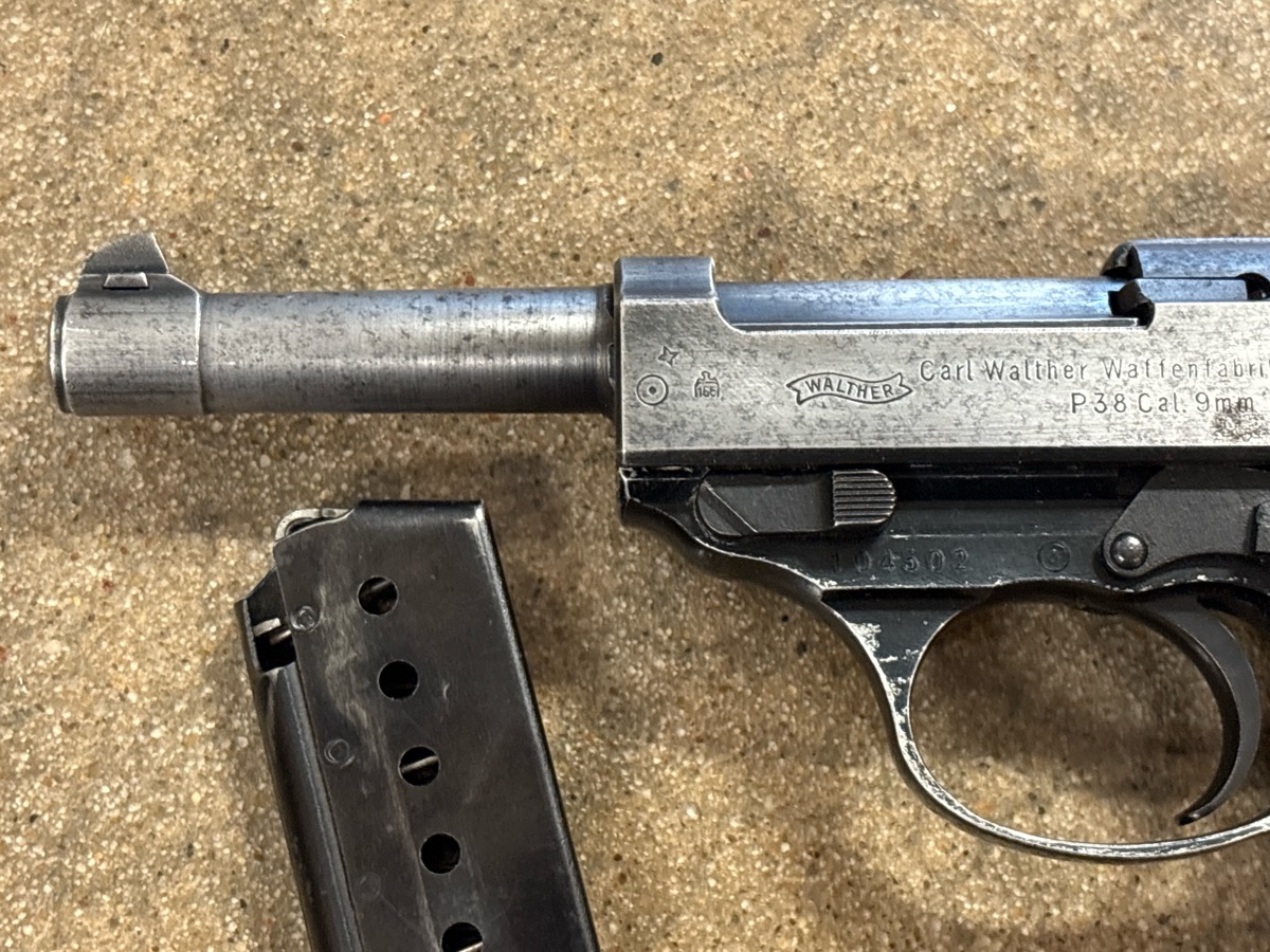 Carl Walther P38 9mm 4.50" Semi-Auto Pistol - German Pistol - Dated 9/ ...