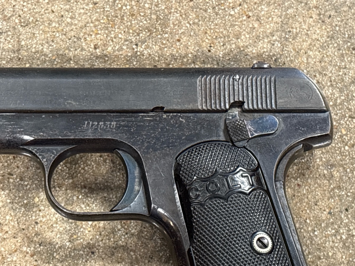 Colt Firearms 1903 Pocket Hammerless 32acp 3.75" Semi-Auto Pistol - Mfg ...